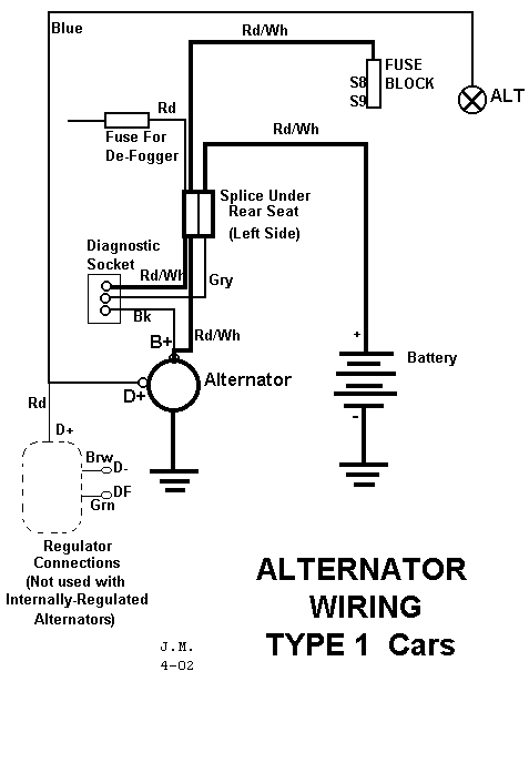 Alternator Warning Light Wiring Diagram Board